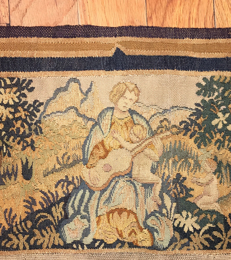 Antique Flemish Pastoral Scene Tapestry Rug 46403 Nazmiyal Antique Rugs