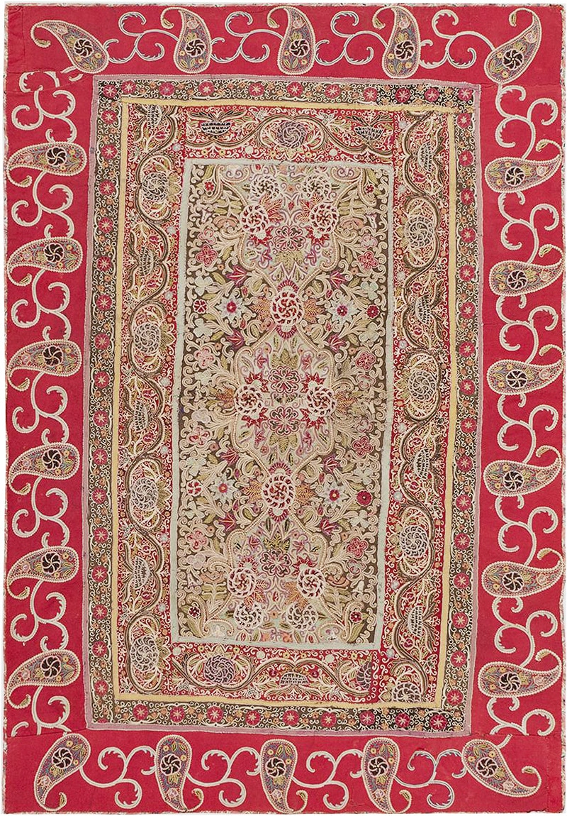 Antique Indian Shawl 45486 Nazmiyal Antique Rugs