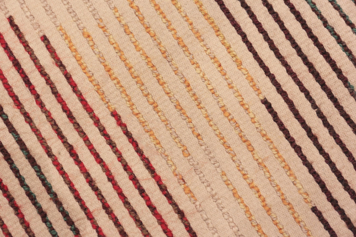 Vintage Round Swedish Shag Rya Rug 48193 Nazmiyal Antique Rugs