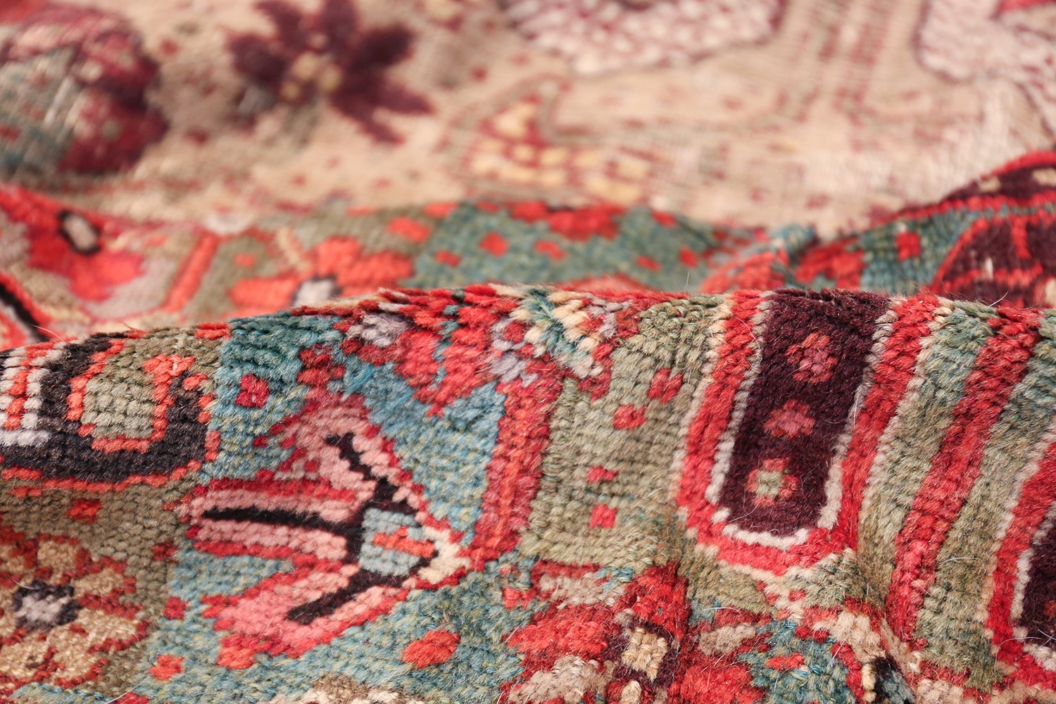 Shabby Chic Indian Deccan Rug 42106 Nazmiyal Antique Rugs