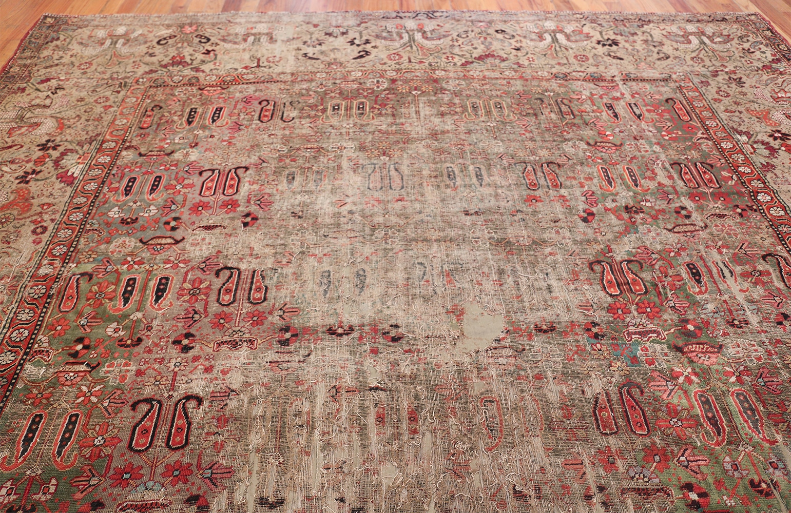 Shabby Chic Indian Deccan Rug 42106 Nazmiyal Antique Rugs