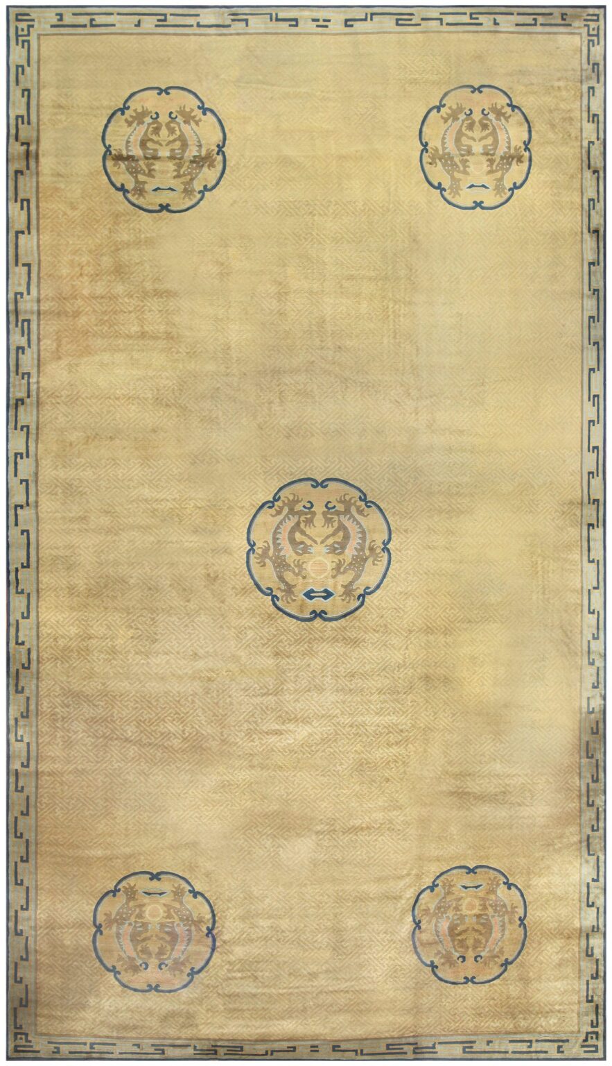 Antique Oversized Dragon Chinese Carpet 50114 Nazmiyal Antique Rugs