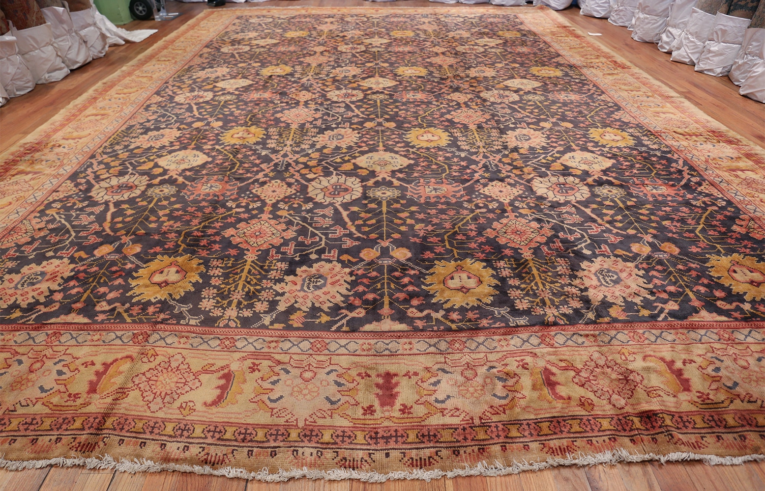 Antique Irish Arts and Crafts Rug 50336 Nazmiyal Antique Rugs