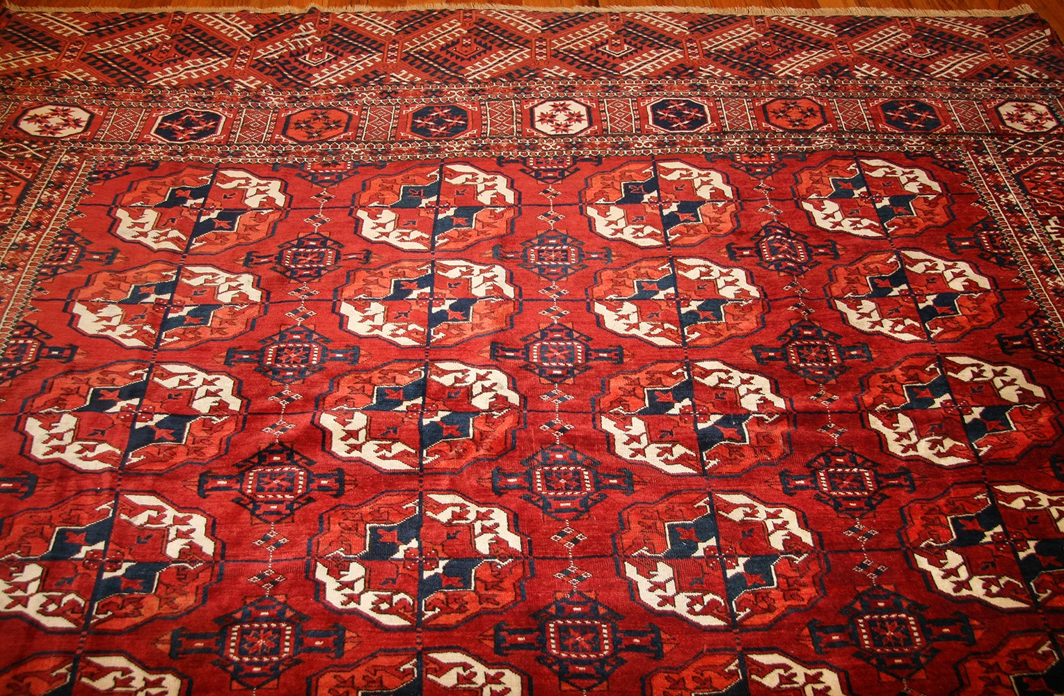 Antique Caucasian Bokara Area Rug 50526 Nazmiyal Antique Rugs