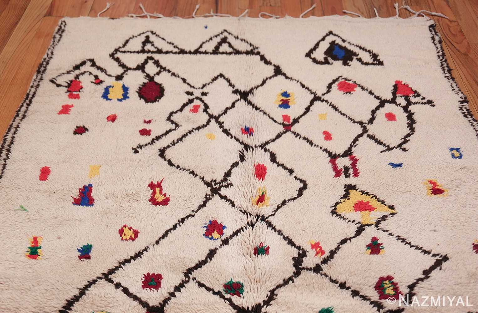 Vintage Moroccan Berber Shag Rug 48953 Nazmiyal Antique Rugs