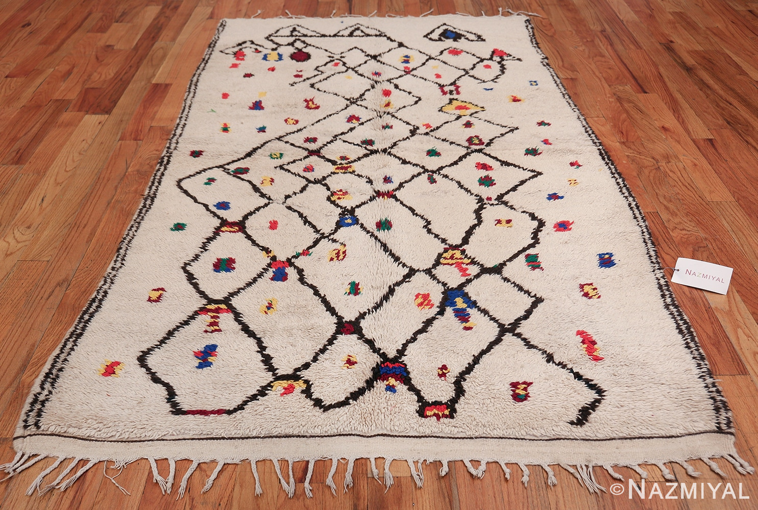 Vintage Moroccan Berber Shag Rug 48953 Nazmiyal Antique Rugs