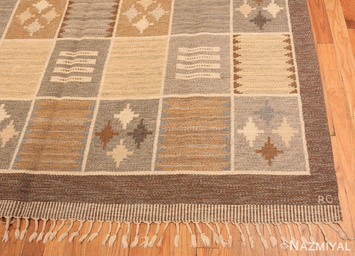Vintage Rakel Callander Swedish Kilim Rug 49129 Nazmiyal Antique Rugs