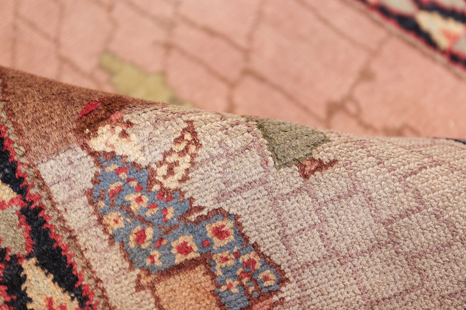 Small Pictorial Antique Israeli Marbediah Rug 49589 Nazmiyal Rugs