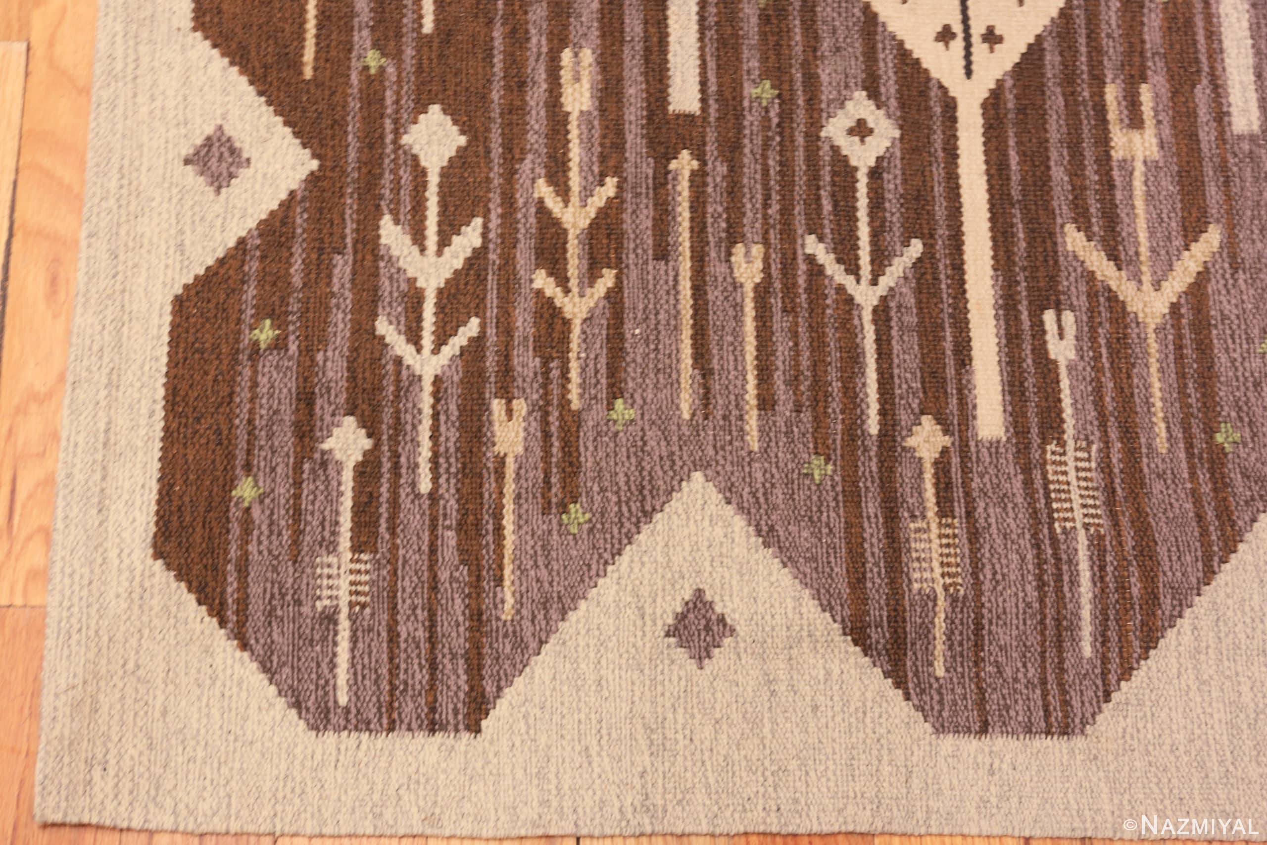 Amazing Vintage Scandinavian Eva Nemeth Kilim Rug 70842 Nazmiyal