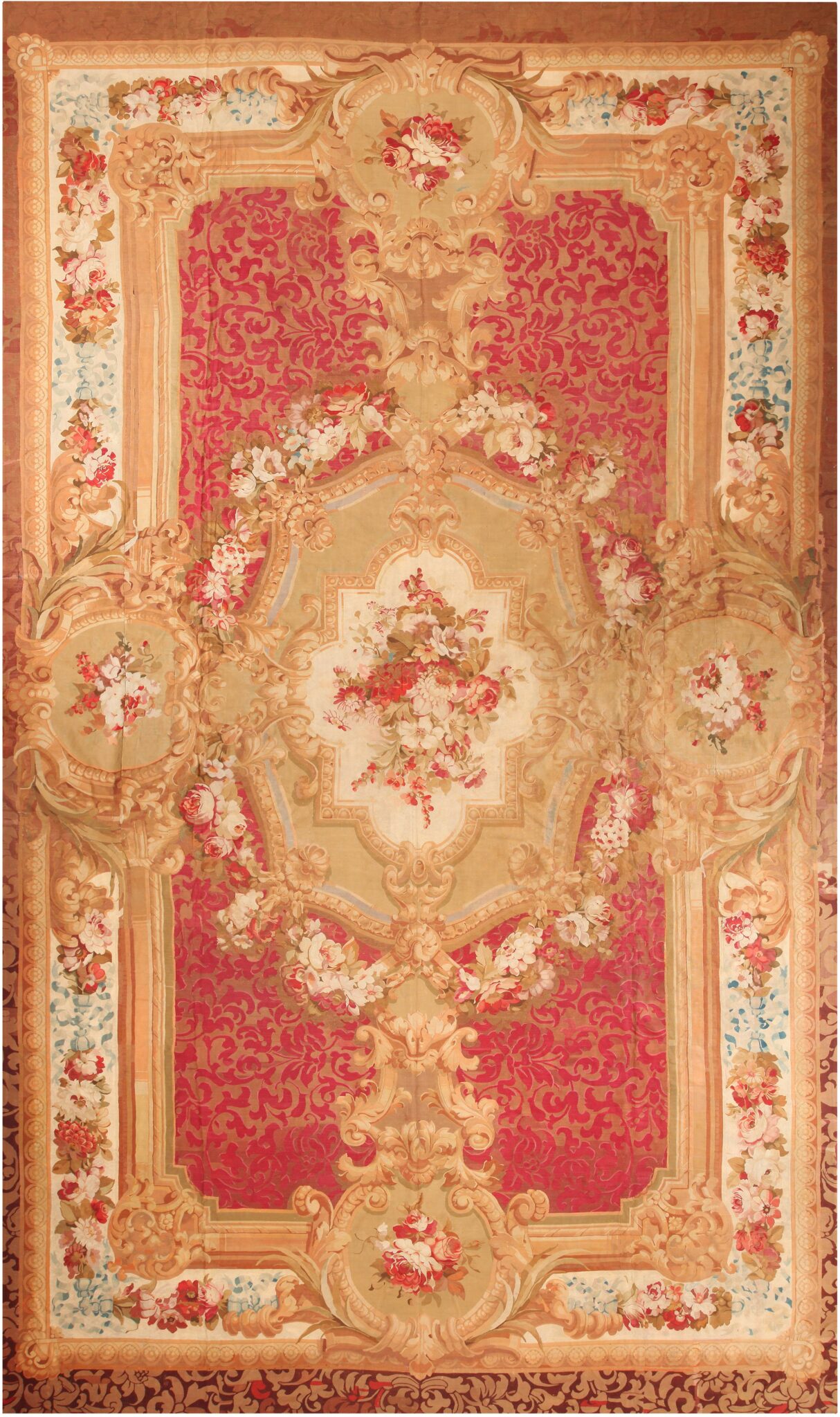 Aubusson Rugs | Antique French Flatweave Carpets | Nazmiyal