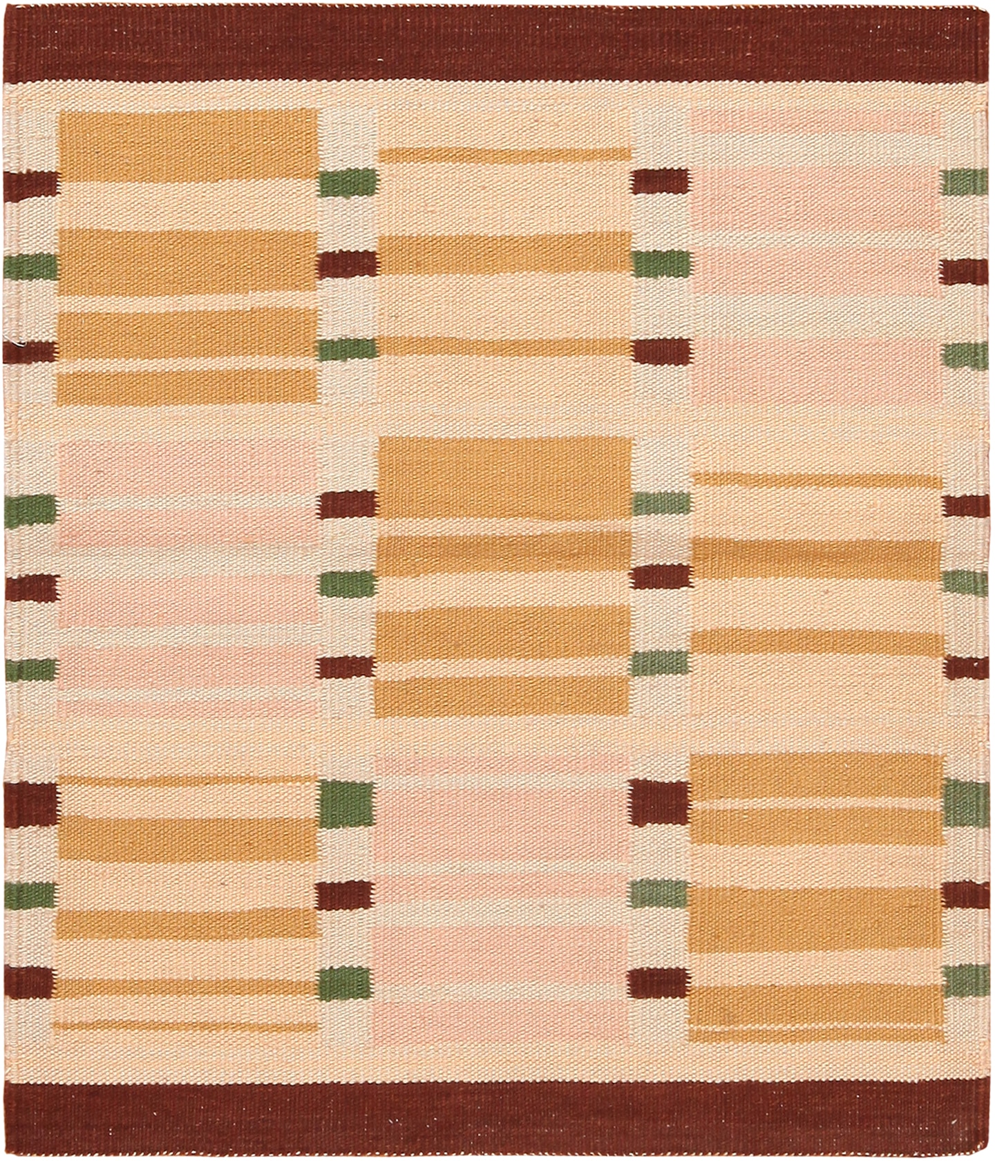 Modern Custom Swedish Kilim Rug Sample 60857 Nazmiyal Rugs
