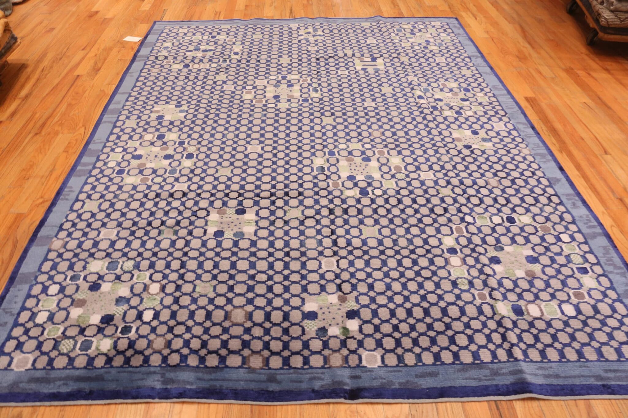 Custom Rug Design Ref #609031 Silk & Wool Swedish Design Rug