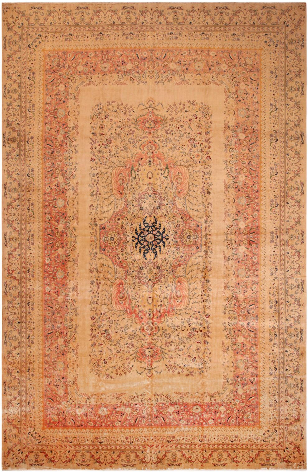 Large Vintage Persian Kerman Rug 71775 Nazmiyal Antique Rugs
