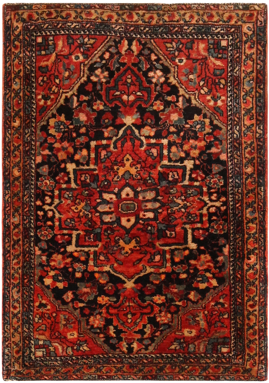 Antique Persian Farahan Sarouk Rug Nazmiyal Rugs