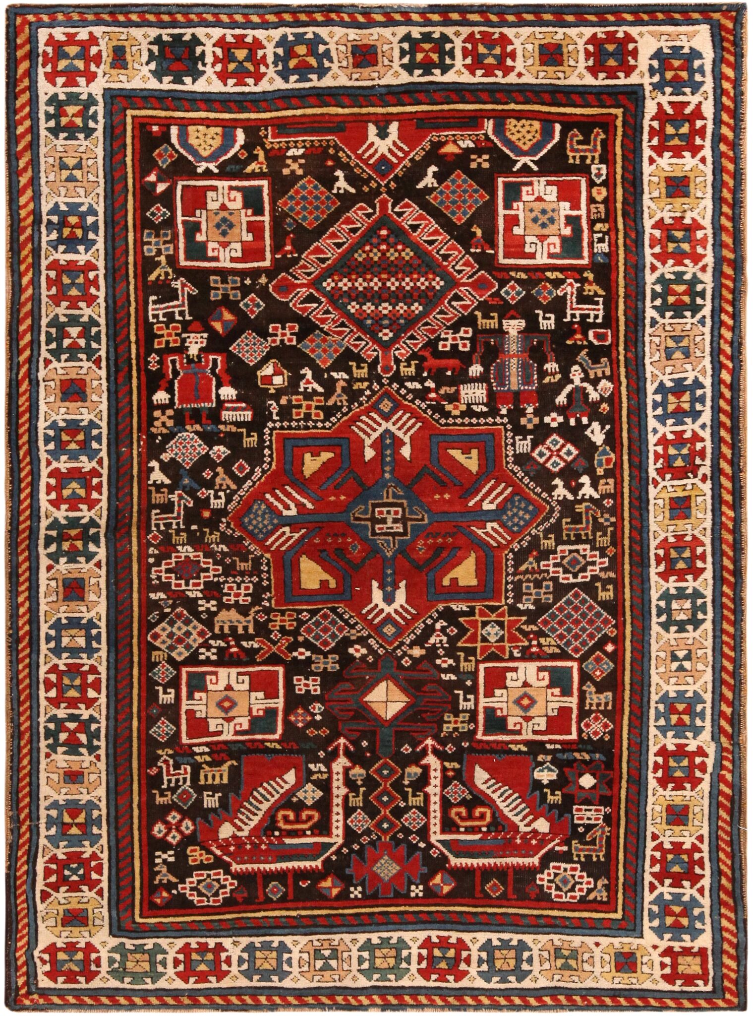 Kazak Rugs | Antique Caucasian Kazak Rugs by Nazmiyal