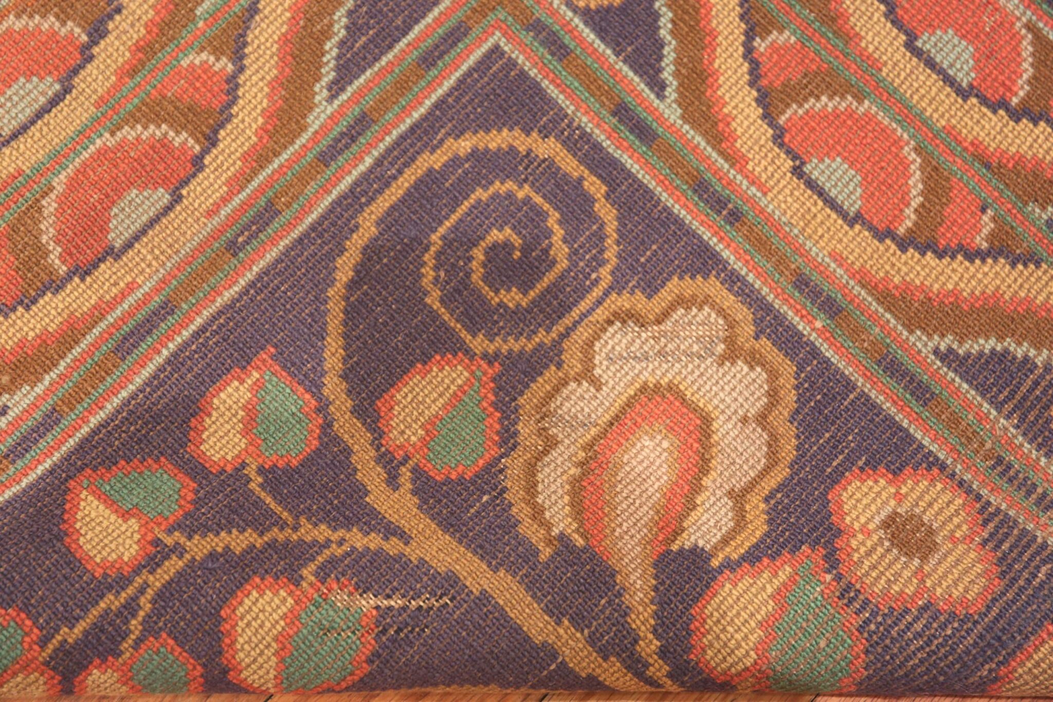 Large Antique Irish Arts And Crafts Donegal Rug 72201 Nazmiyal