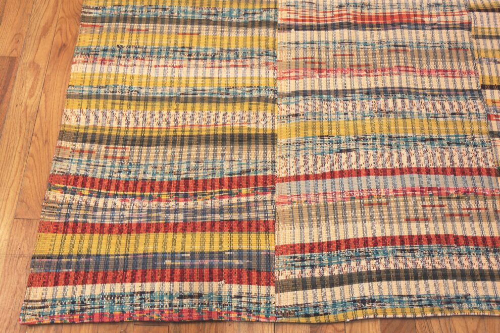 Modern Turkish Rag Flat Woven Rug 72212 by Nazmiyal Rugs