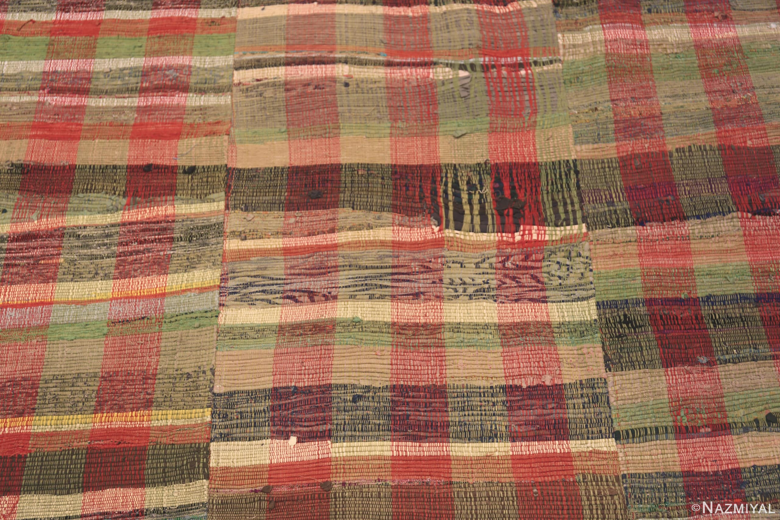 Modern Turkish Rag Flat Woven Rug 72216 by Nazmiyal Rugs