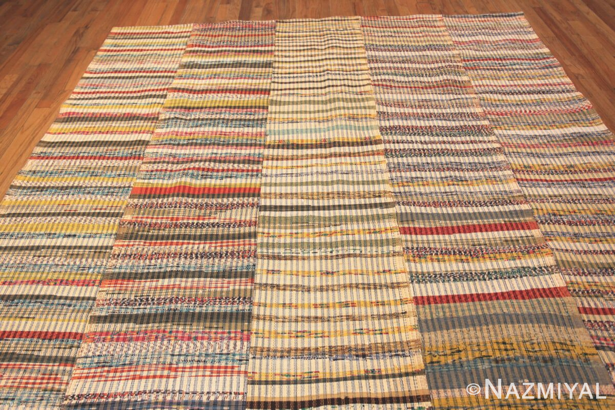 Modern Turkish Rag Flat Woven Rug 72212 by Nazmiyal Rugs