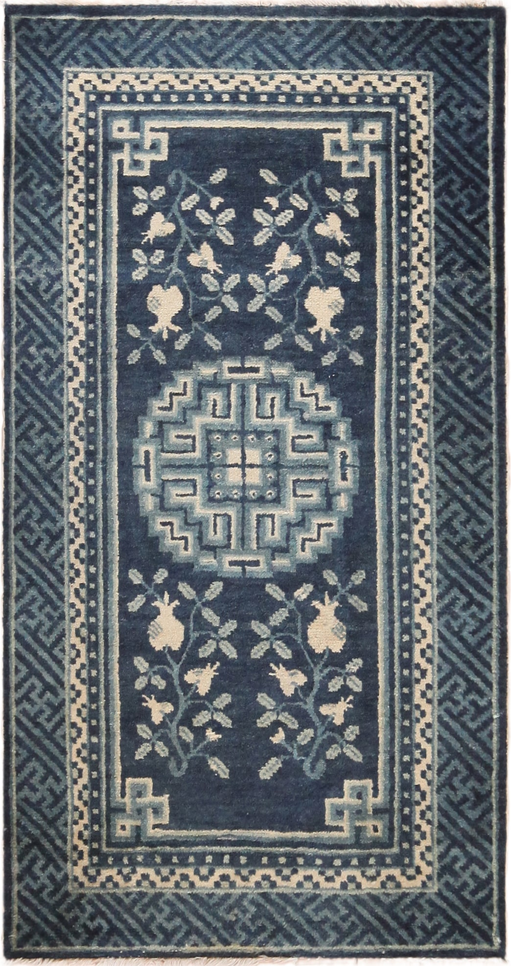 Blue Color Antique Chinese Rug 72062 Nazmiyal Antique Rugs