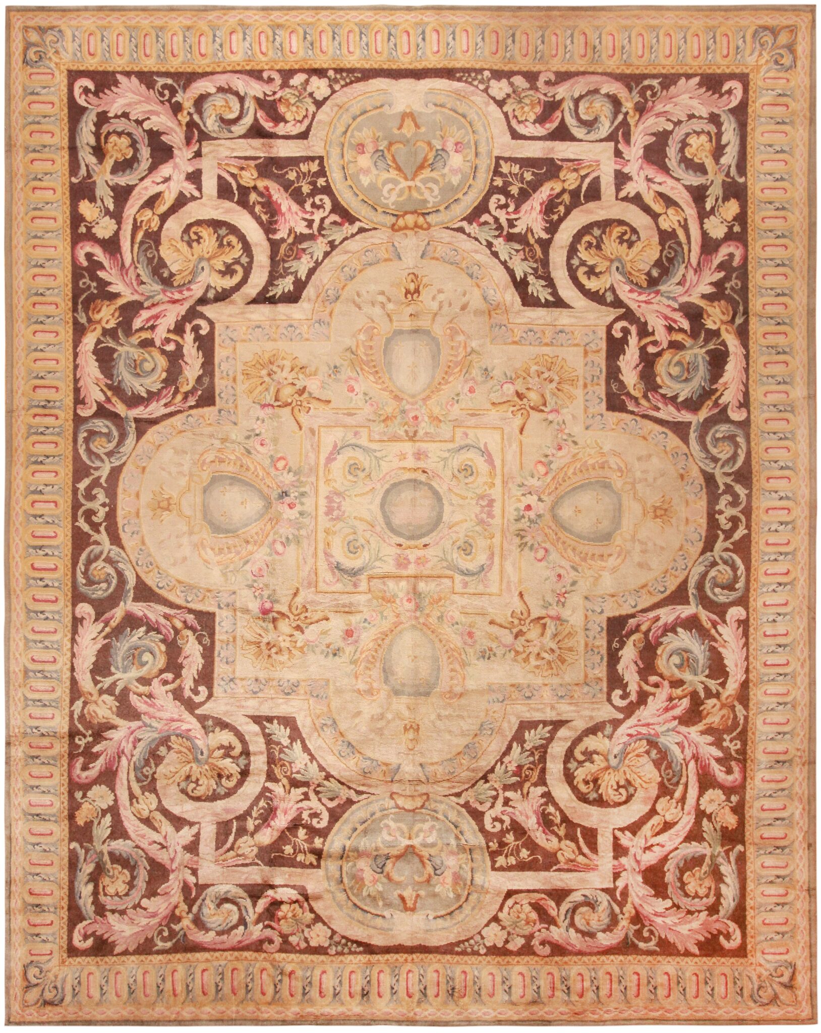 Large Antique French Savonnerie Rug 72306 by Nazmiyal