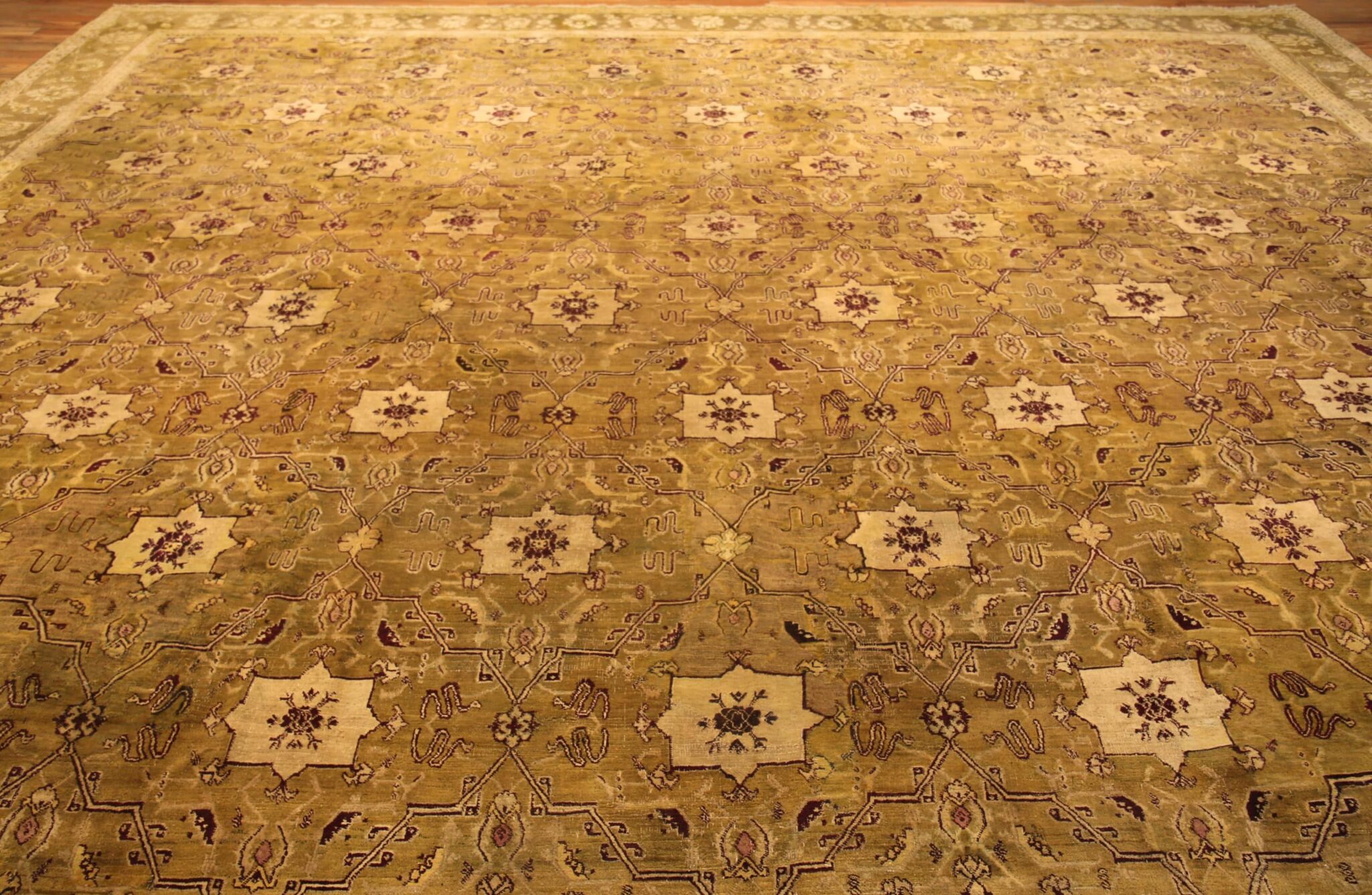 Large Antique Indian Agra Rug 72239 by Nazmiyal Antique Rugs