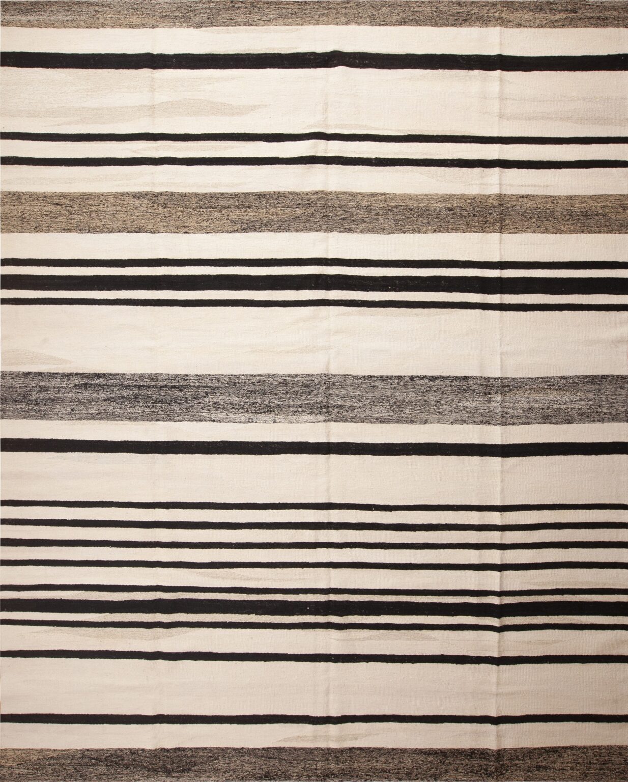 Stripped Modern Turkish Rag Rug 72215 by Nazmiyal Rugs