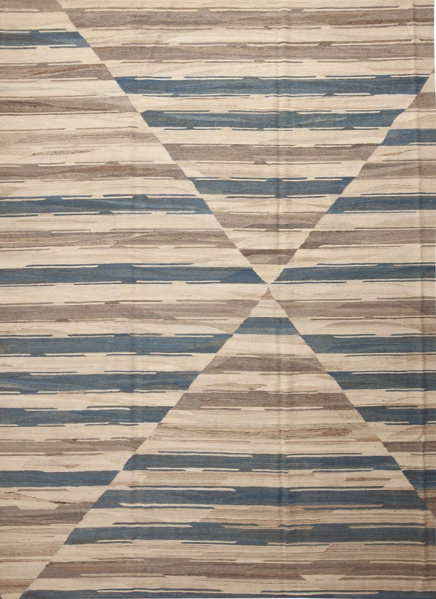 Rustic Modern Flatwoven MCM Swedish Kilim Rug 11657 Nazmiyal Rugs