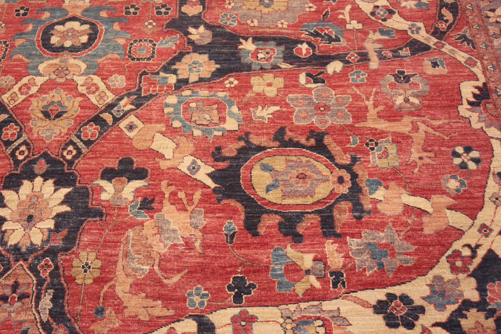 Oriental Modern Persian Animal Design Central Asian Rug 11659