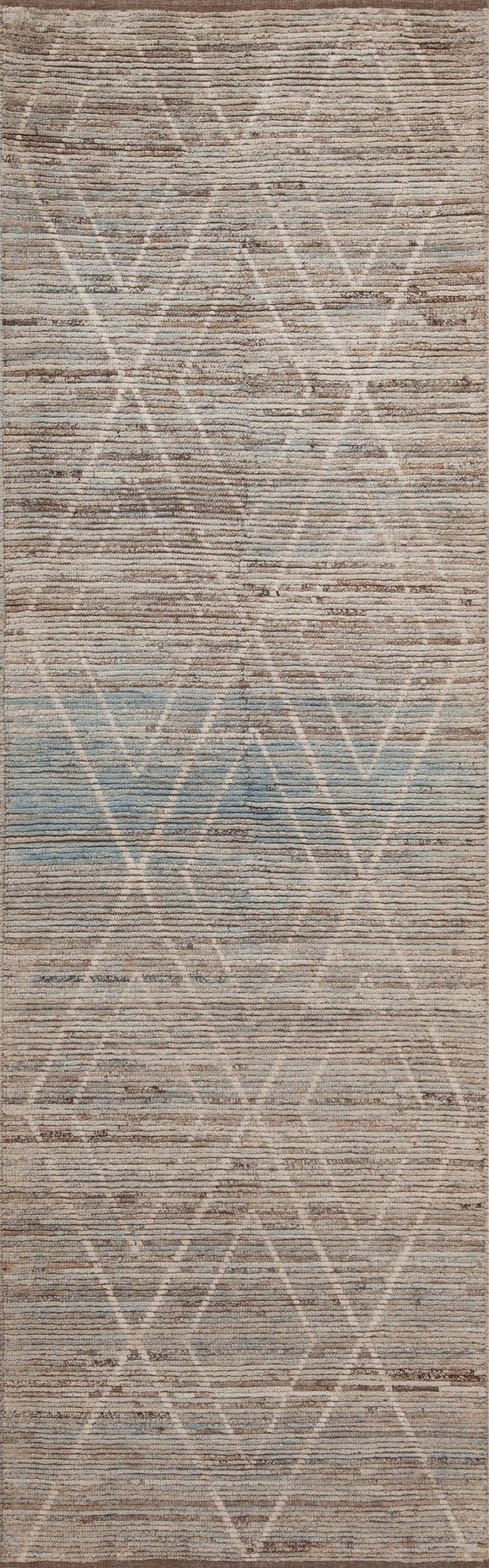 Tribal Geometric Cream Neutral Modern Runner 11154 Nazmiyal