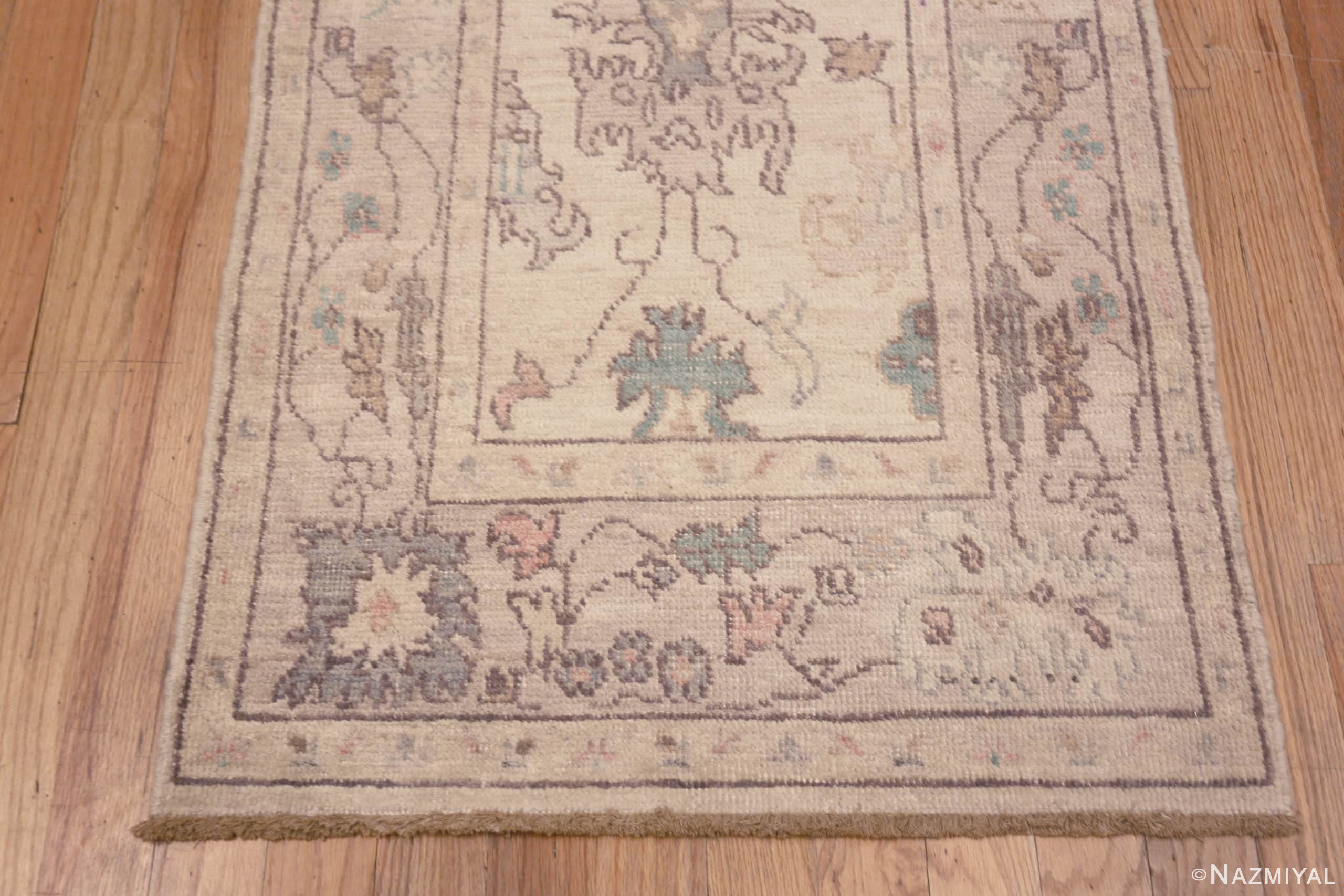 Gorgeous Modern Tribal Turkish Oushak Design Runner 11204
