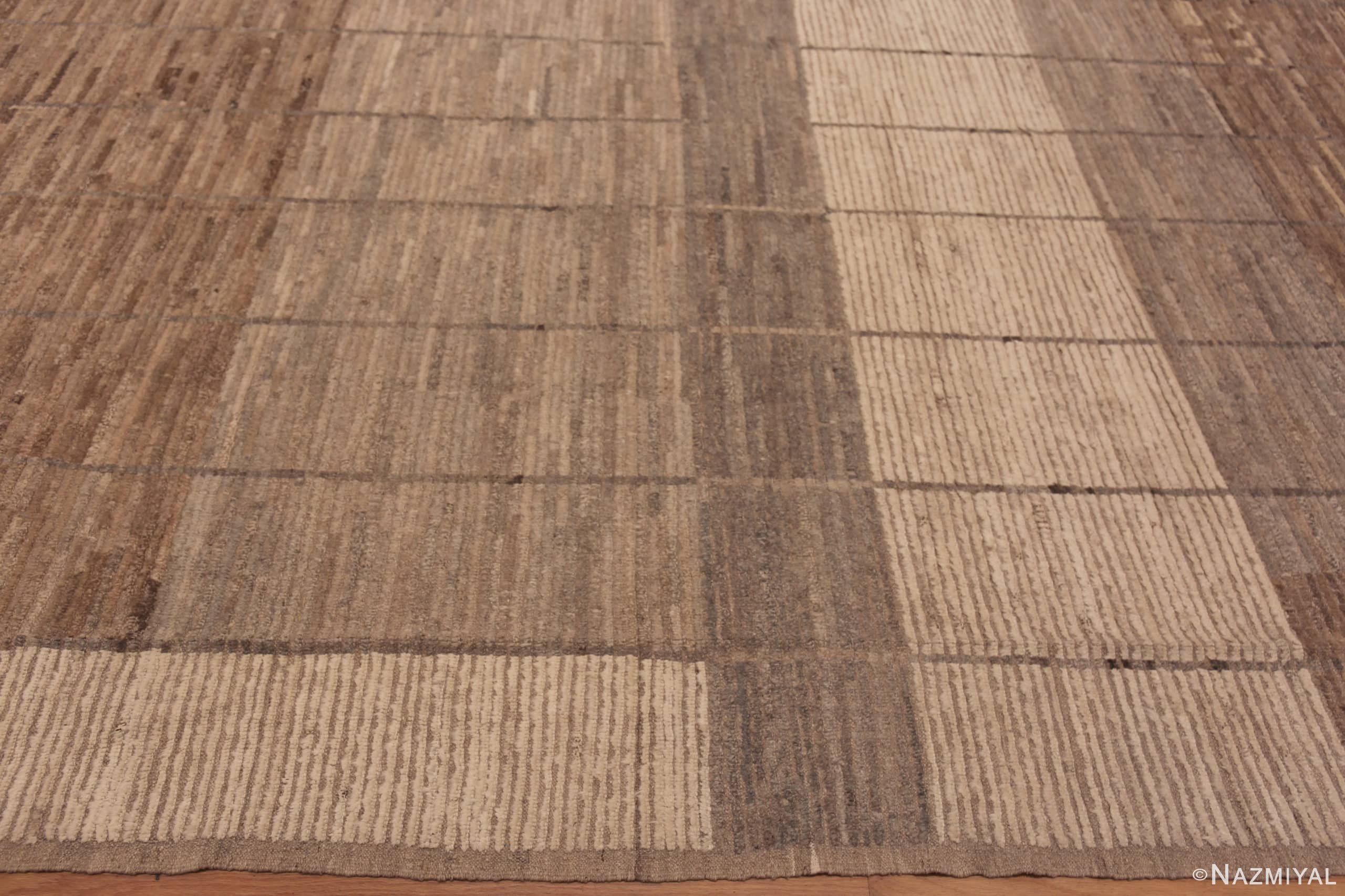 Modern Minimalist Geometric Earthy Rug 11606 Nazmiyal Rugs