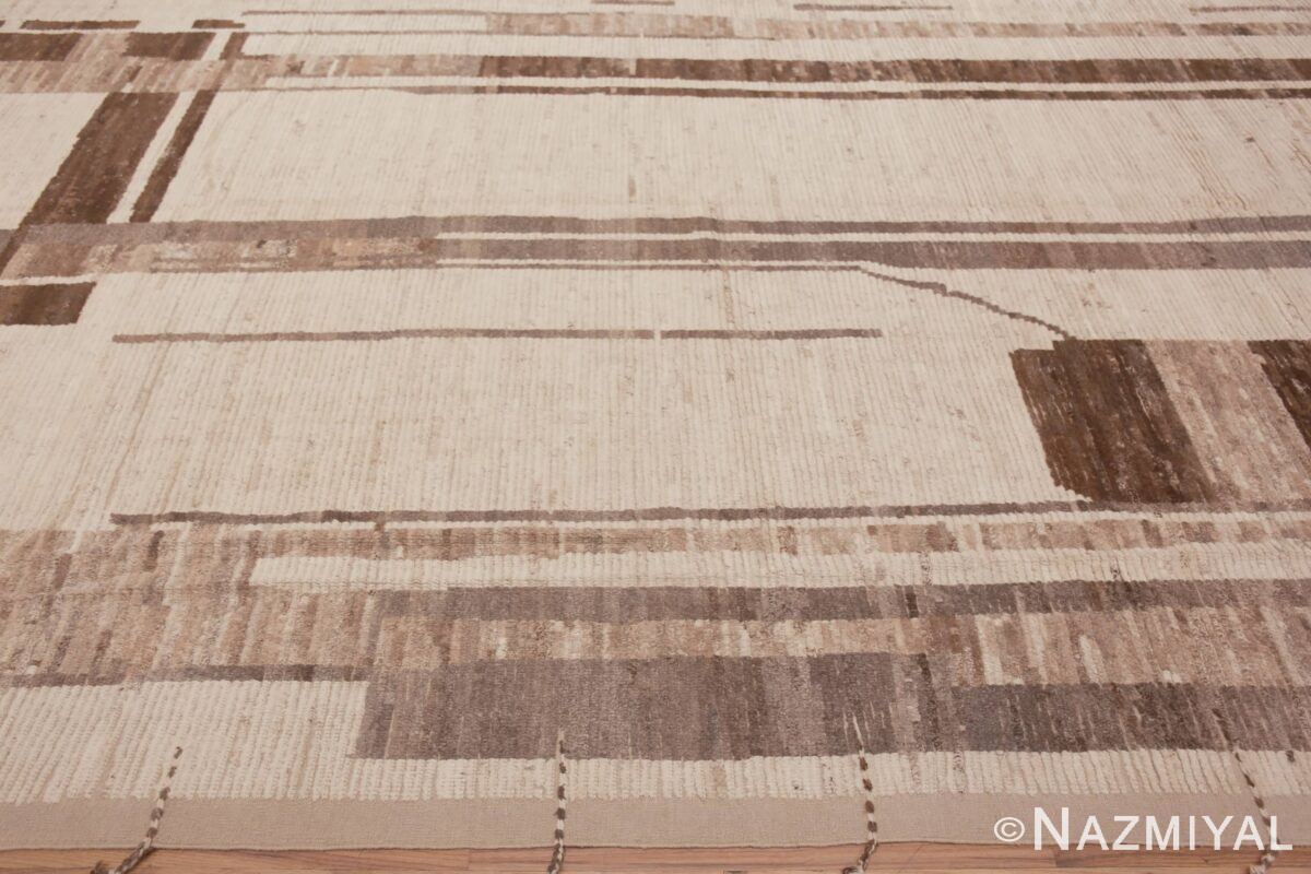 Contemporary Warm Modern Neutral Tribal Large Area Rug 11680