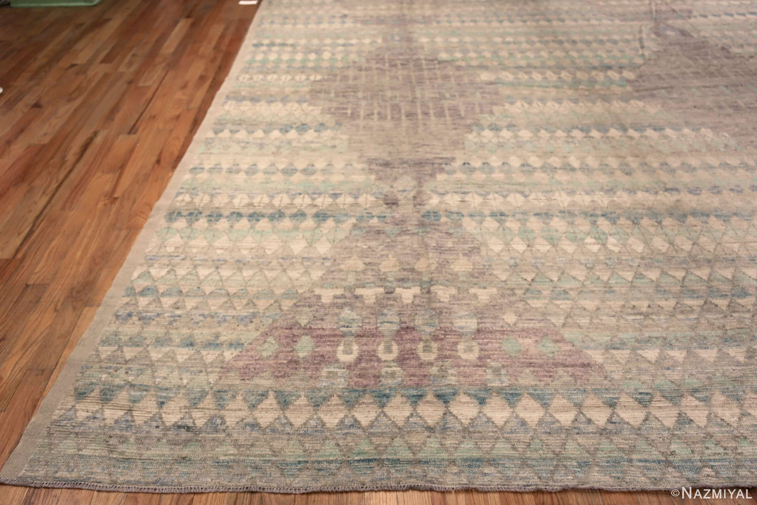 Large Tribal Geometric Pastel Color Modern Rug 11725 Nazmiyal