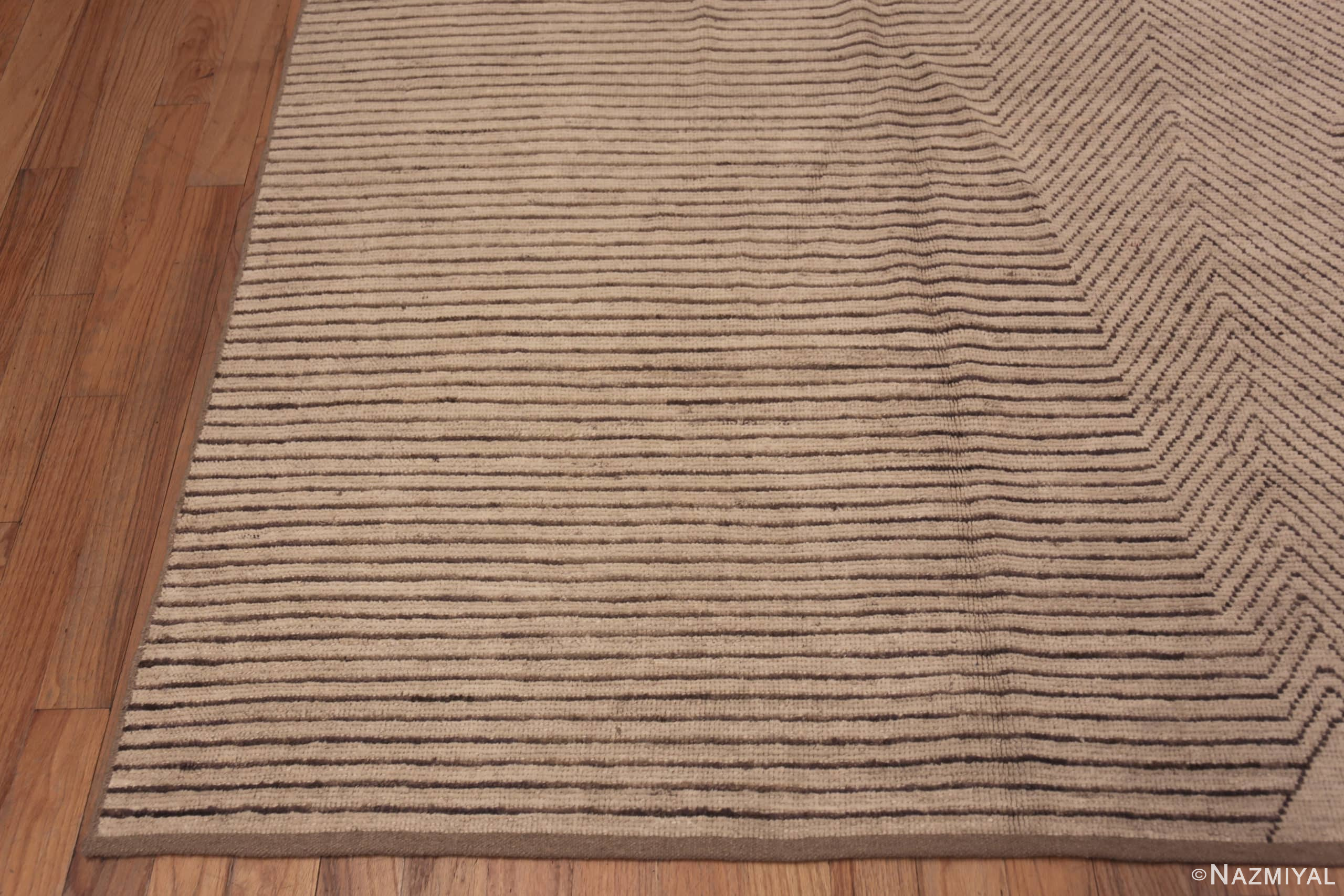 Modern Cream Room Size Contemporary Rug 11348 Nazmiyal