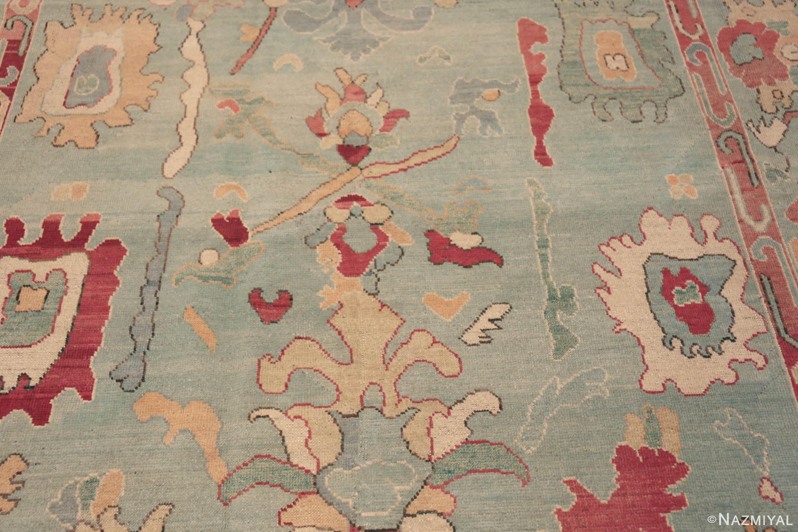 Attractive Turkish Oushak Design Modern Rug 11388 Nazmiyal