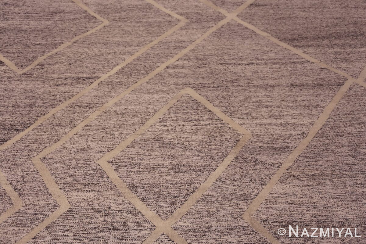 Grey Geometric Large Modern Flatweave Kilim Rug 11839