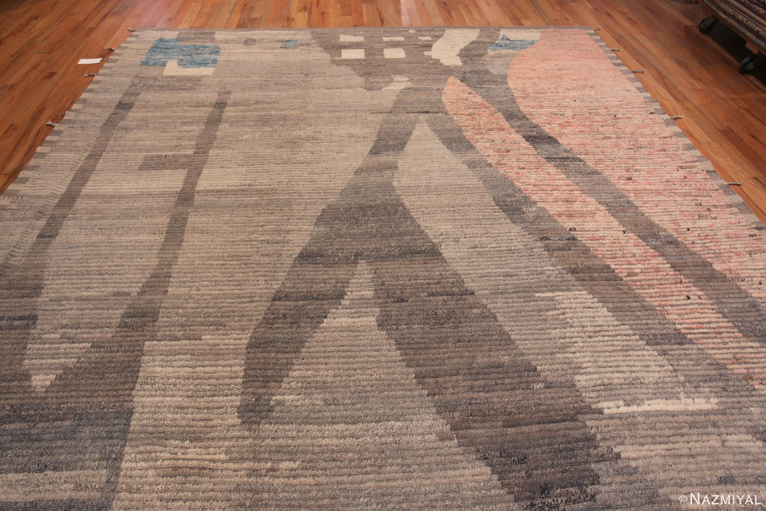 Gorgeous Modern Handmade Wool Abstract Area Rug 11653