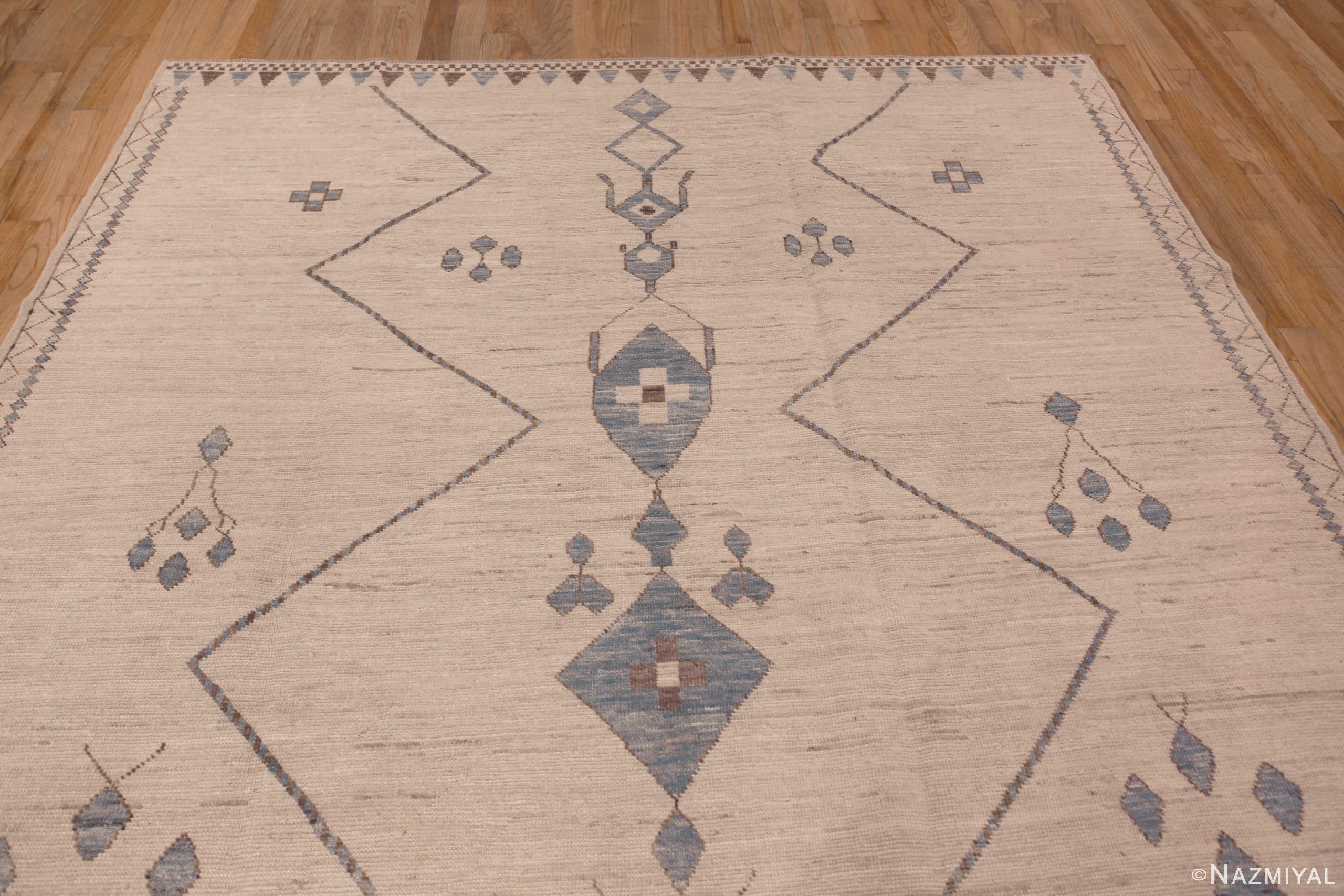 Tribal Minimalist Modern Room Size Rug 11350 Nazmiyal Rugs