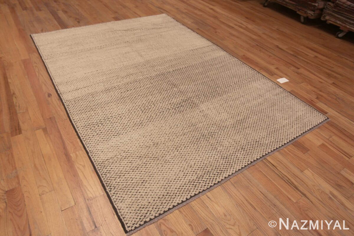 Cream Modern Tribal Checkerboard Rug 11276 Nazmiyal Rugs