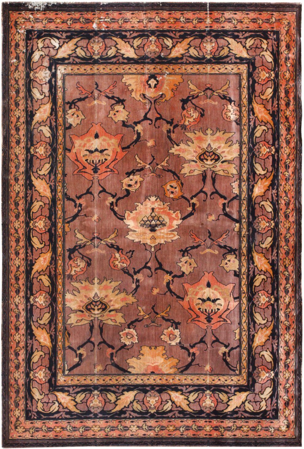 Antique Wilton English Paisley Carpet 72401 Nazmiyal Rugs