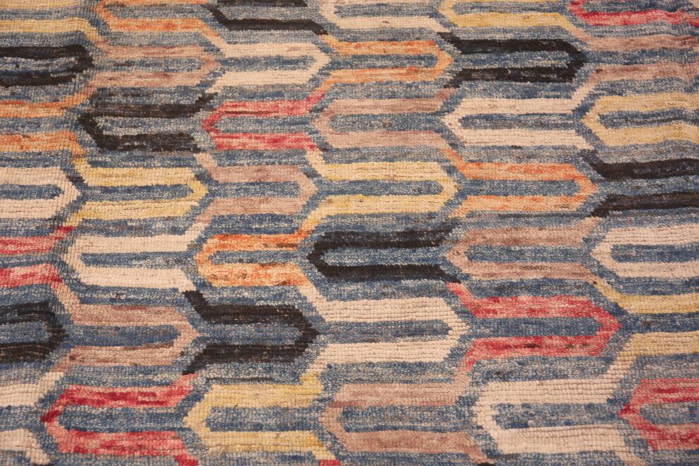 Rich Color Artistic Geometric Pattern Modern Rug 11521 Nazmiyal