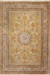 Luxurious Vintage Persian Silk Qum Rug 72746 Nazmiyal Rugs