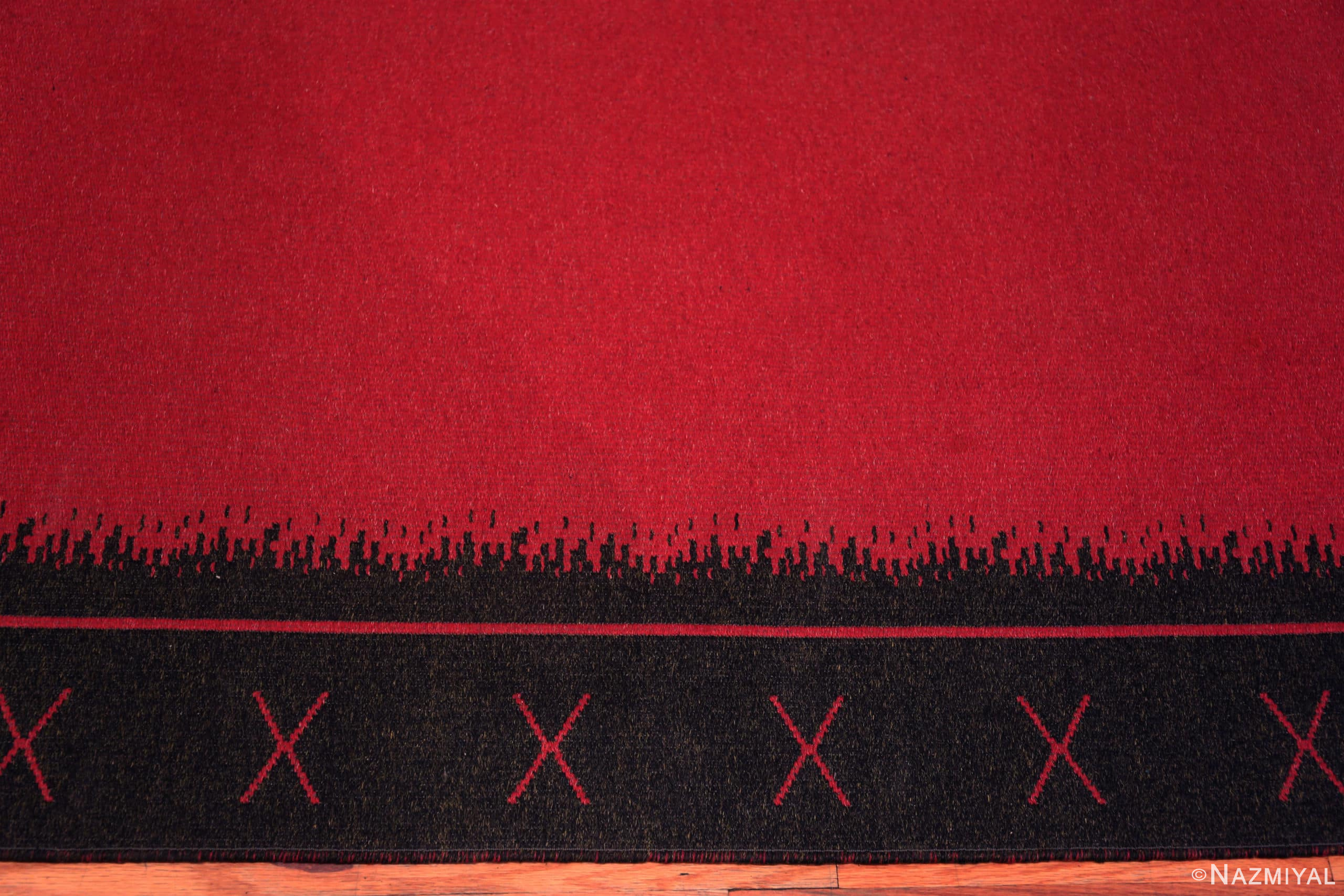 Vintage Scandinavian Reversable Kilim Rug 72338 Nazmiyal Rugs