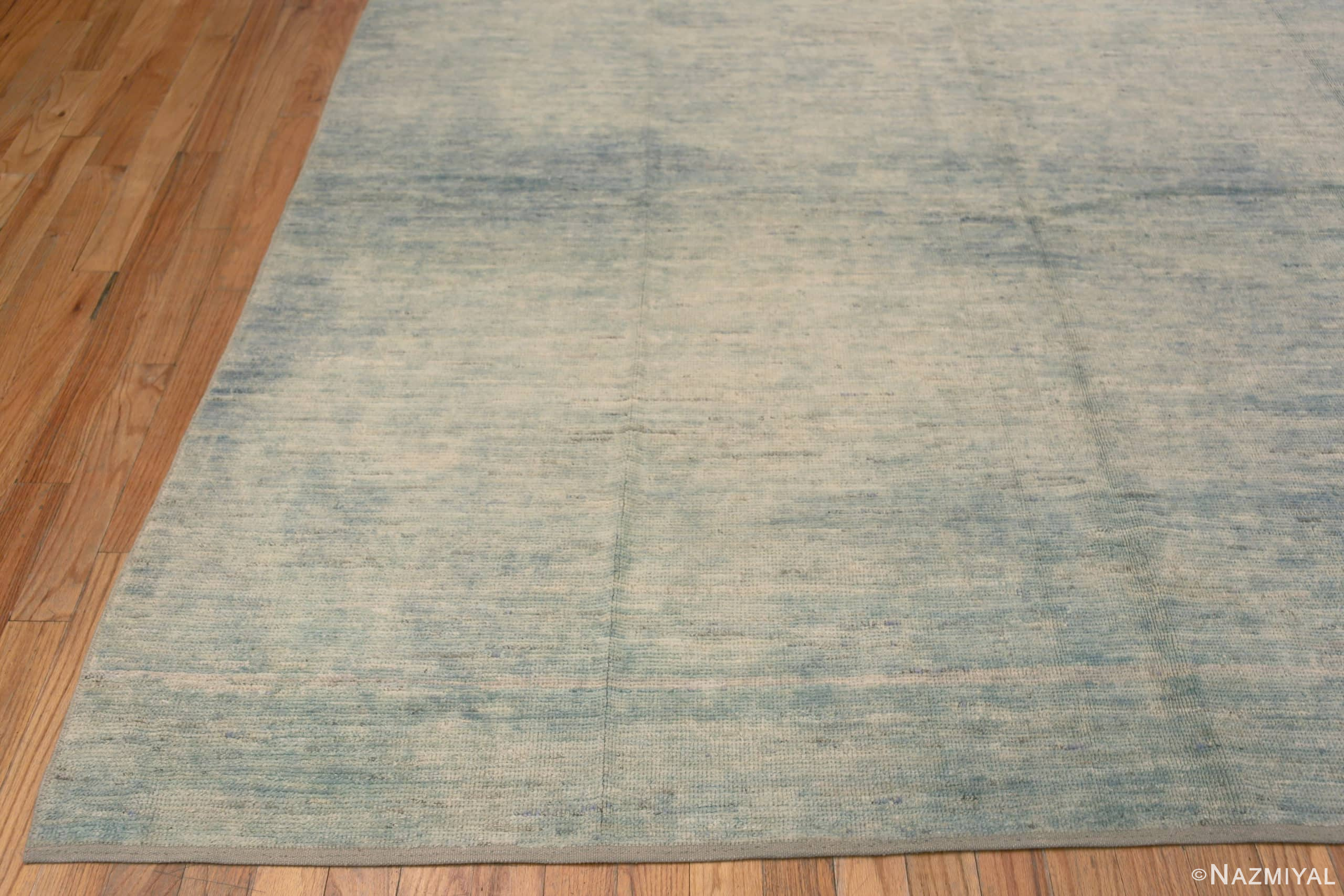 Blue Green Seafoam Color Abstract Modern Rug 11517 Nazmiyal