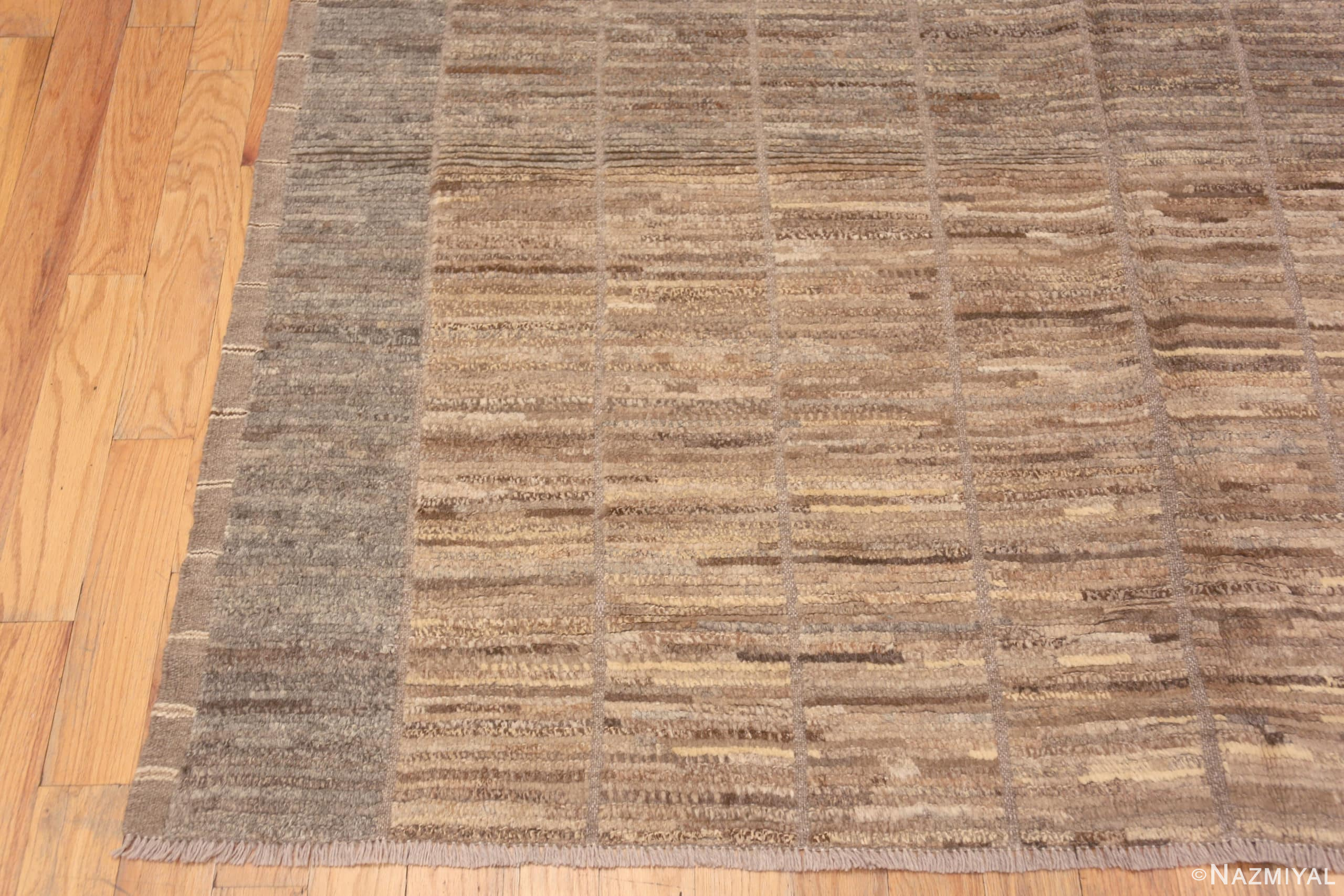 Neutral Earthy Modern Contemporary Area Rug 11275 Nazmiyal