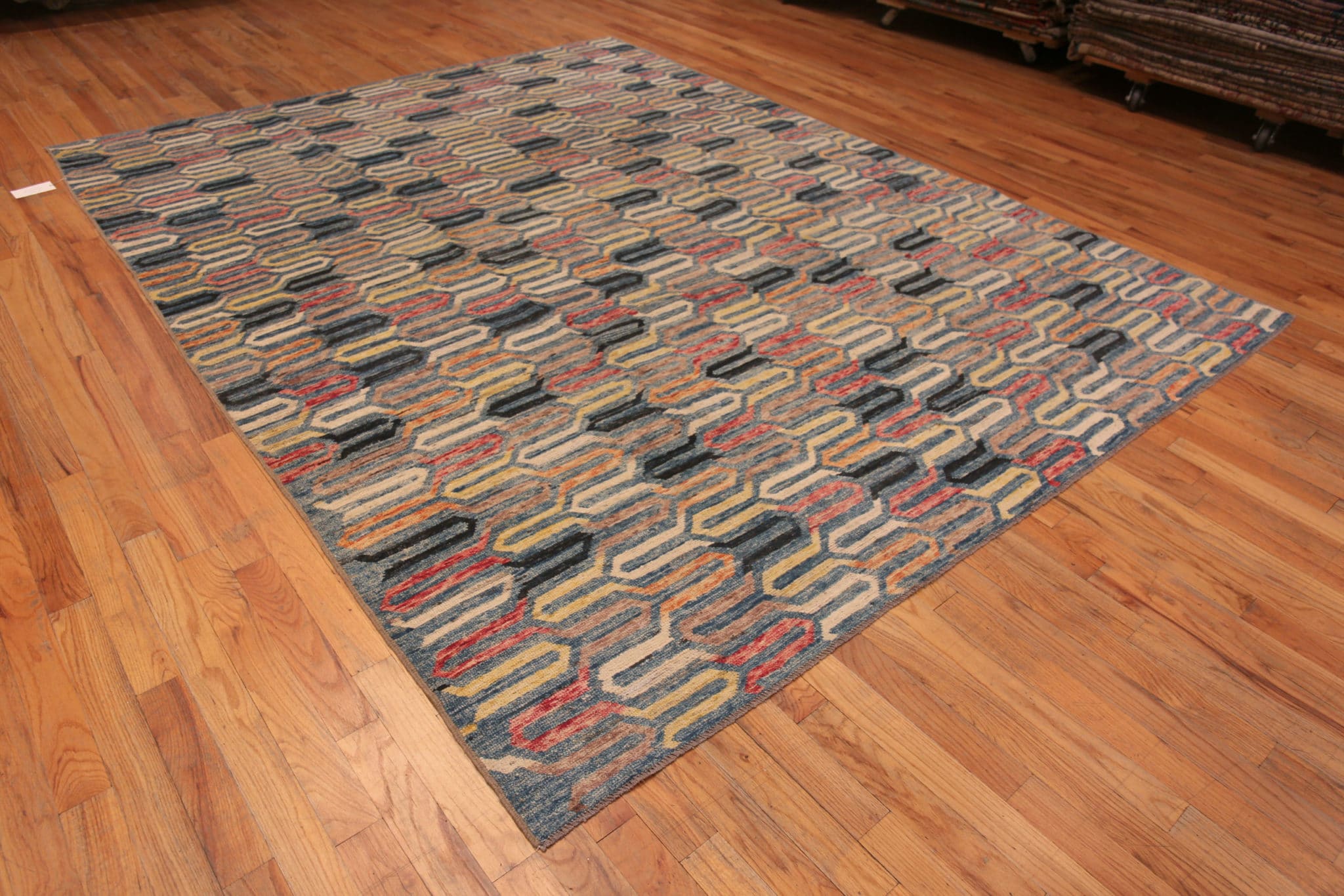 Rich Color Artistic Geometric Pattern Modern Rug 11521 Nazmiyal