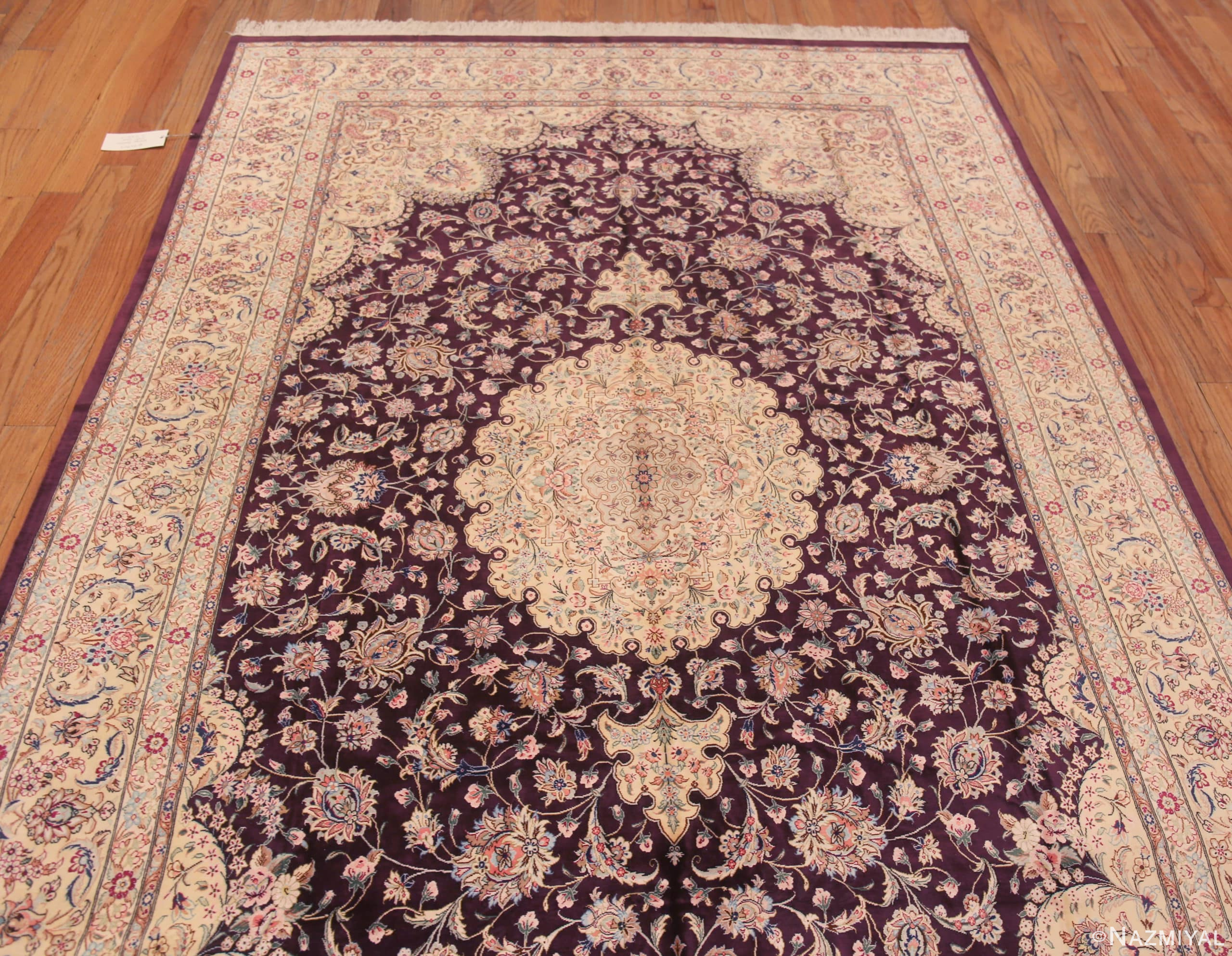 purple patterned rug