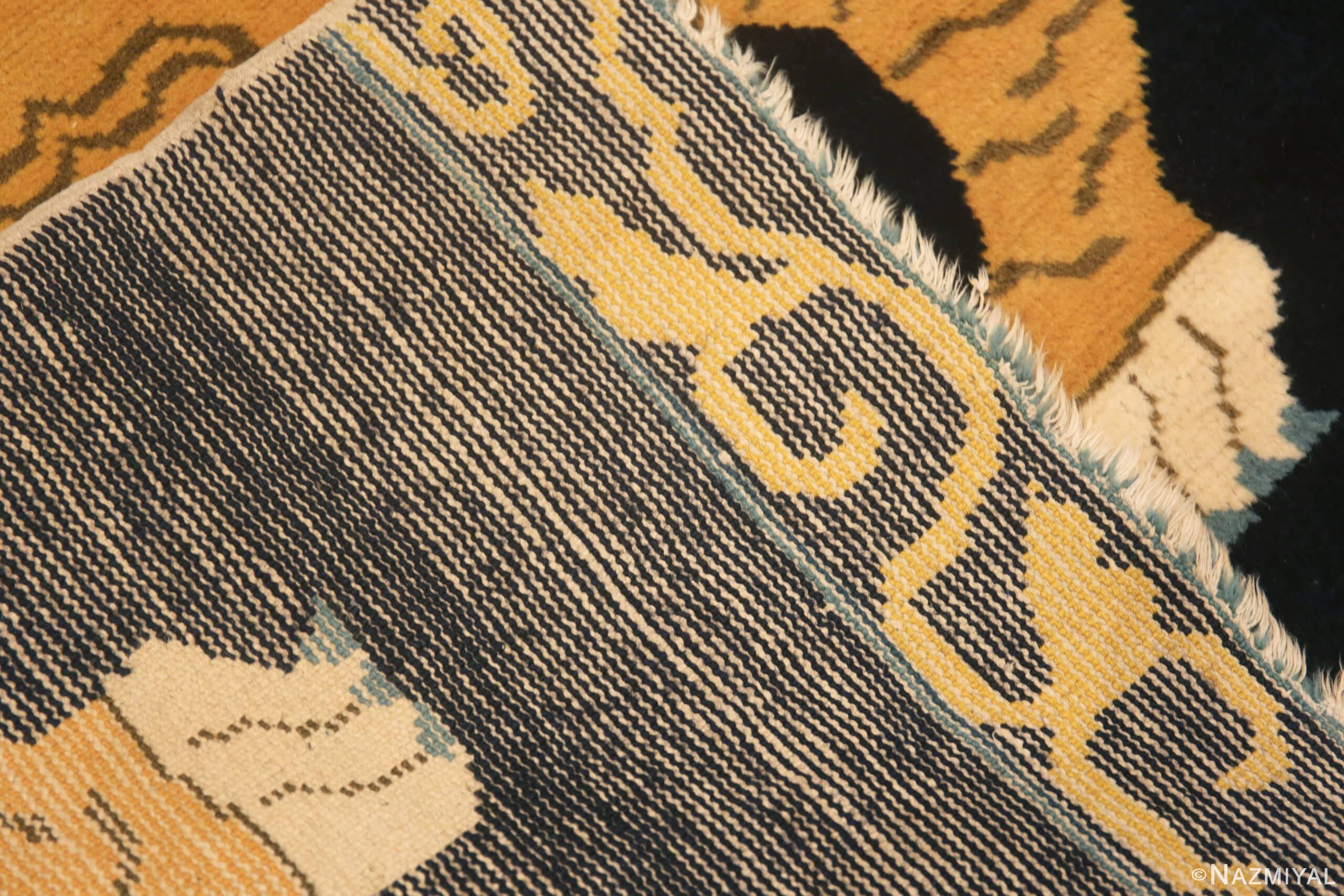 Antique Vibrant Colors Chinese Tiger Rug 72845 Nazmiyal Rugs