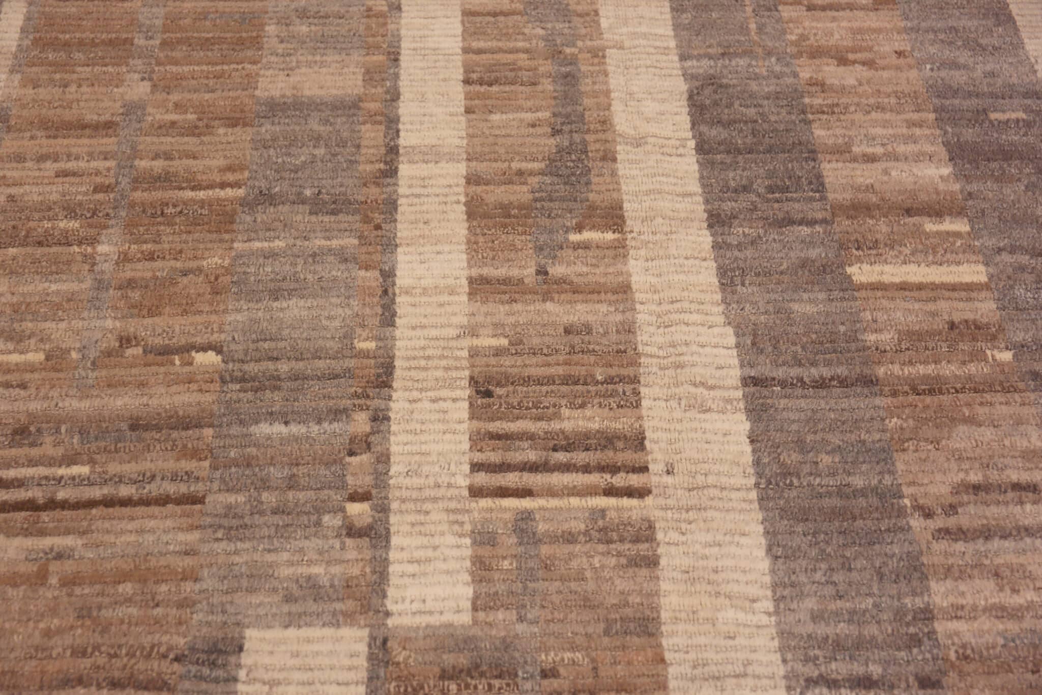 Warm Earthy Brown Tribal Geometric Modern Rug 11466 Nazmiyal